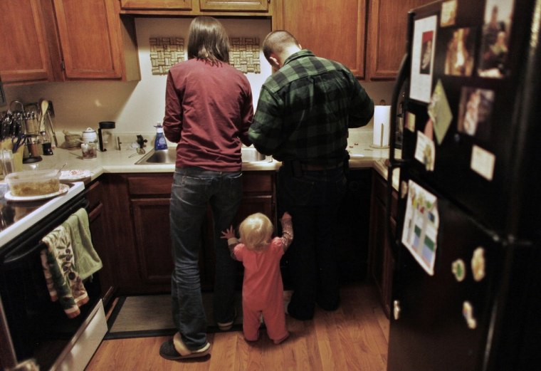 Back from Afghanistan, soldier finds comfort in daily chores of family life