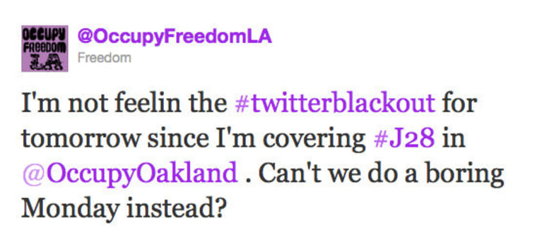 Twitter boycotted Saturday by some