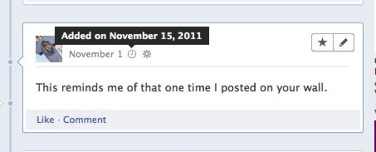 How to change timestamps on Facebook's Timeline