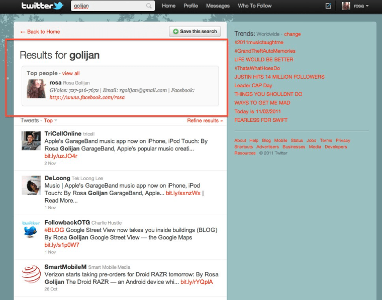 Twitter tests 'Top News' and 'Top People' in search results