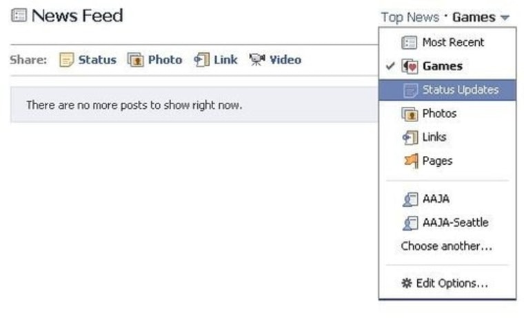 Facebook's new filters let you control news feed