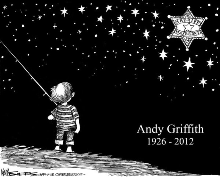 Andy Griffith RIP Cartoons