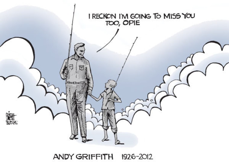 Andy Griffith RIP Cartoons