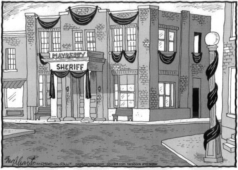 Andy Griffith RIP Cartoons