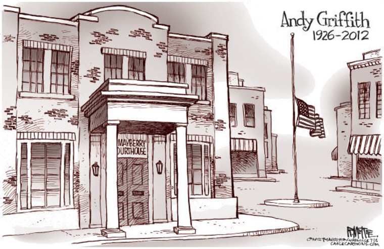 Andy Griffith RIP Cartoons