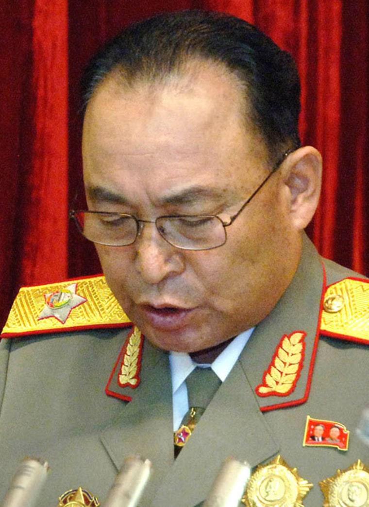 North Korea military chief, ally of new leader, relieved of duty