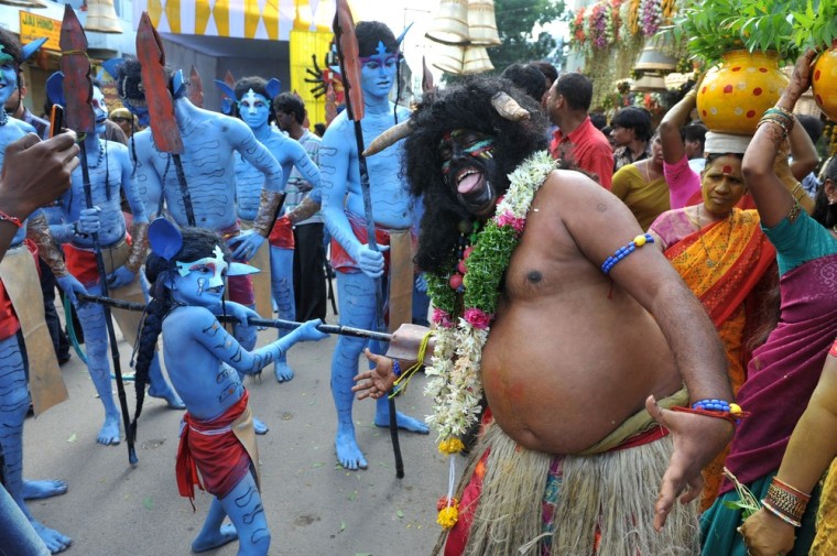 Indians celebrate Bonalu festival in Hyderabad