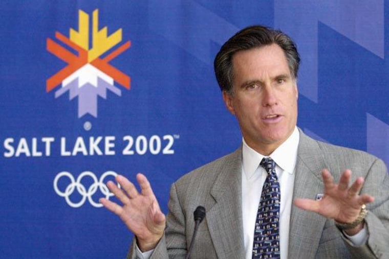 Olympics site lists Romney as Bain CEO