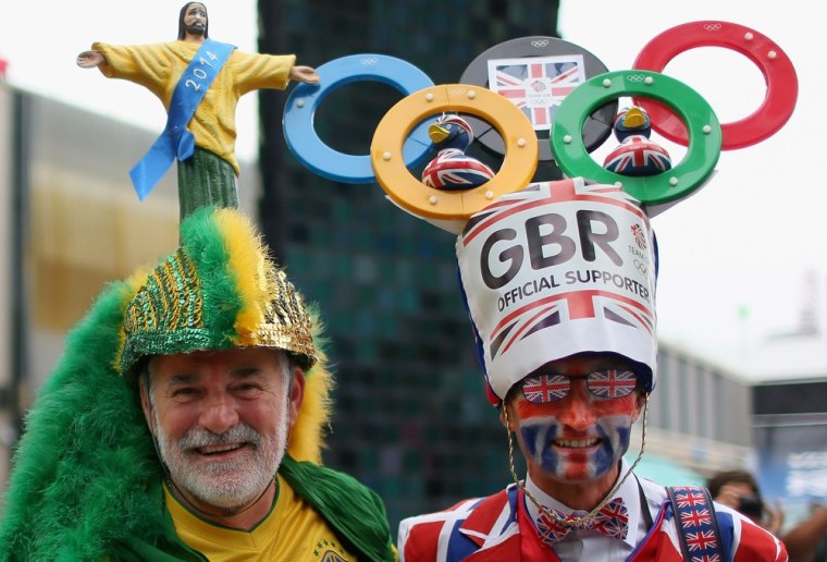 Olympic spirit on display as fans arrive for opening ceremonies in London