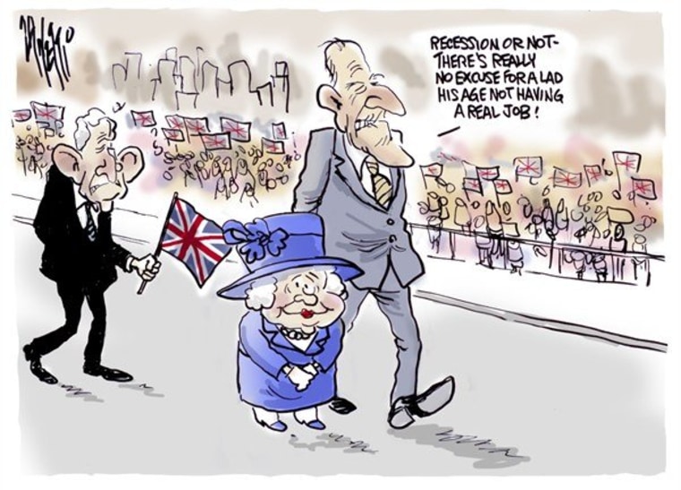 Queen Elizabeth Diamond Jubilee cartoons