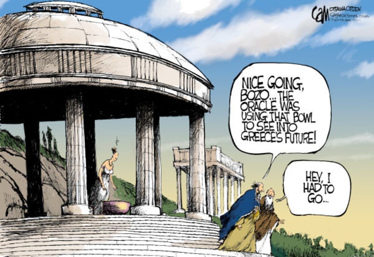 Five cartoons about the crisis in Greece