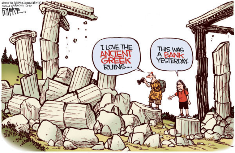 Five cartoons about the crisis in Greece