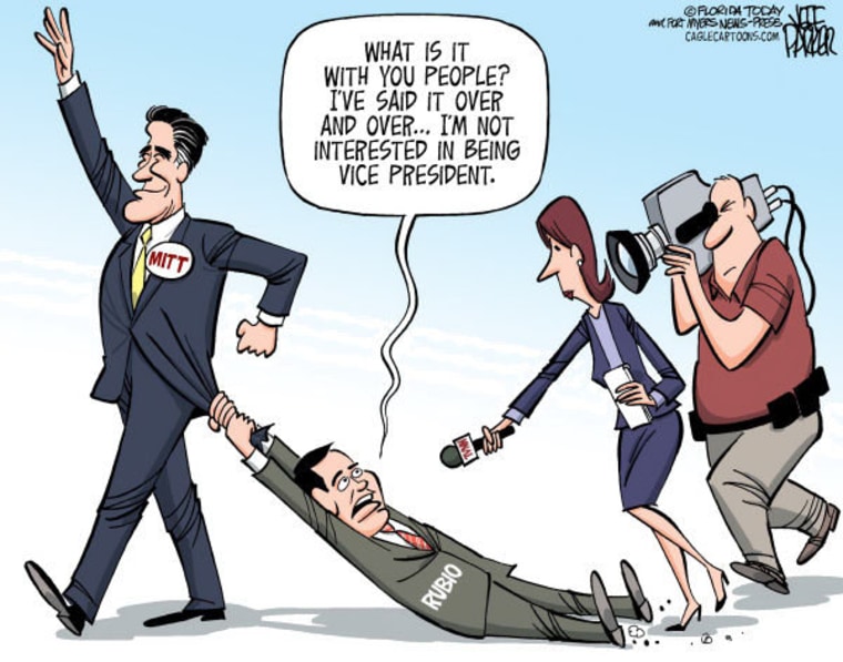 5 cartoons about Romney's VP options