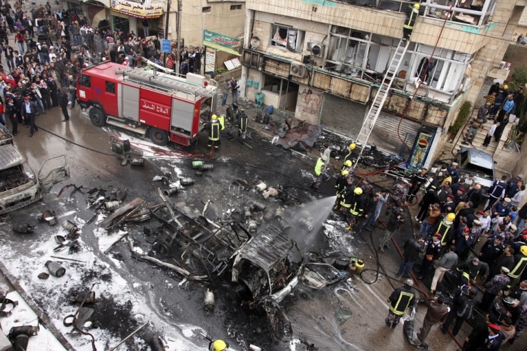 Truck carrying gas cylinders explodes in Amman, Jordan