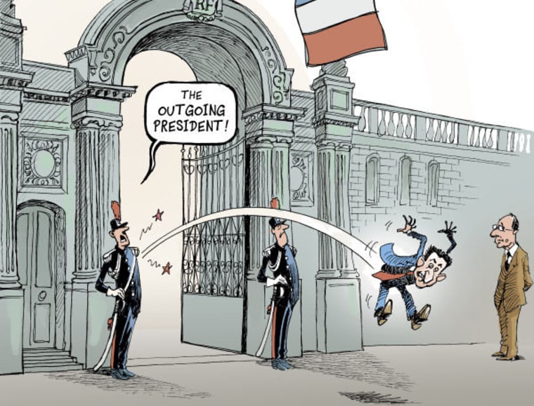 French President Sarkozy Is Out: Five Cartoons