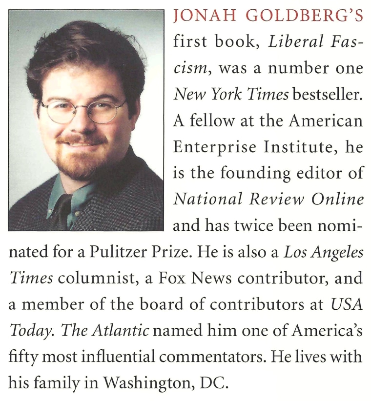 Conservative author Jonah Goldberg drops claim of two Pulitzer nominations