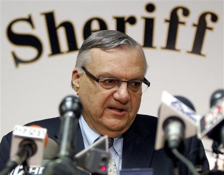 Feds sue Arizona's Sheriff Joe Arpaio, alleging racial profiling