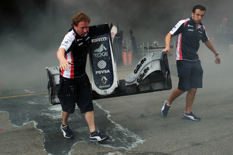 Williams team nabs first Formula One victory in eight years ...