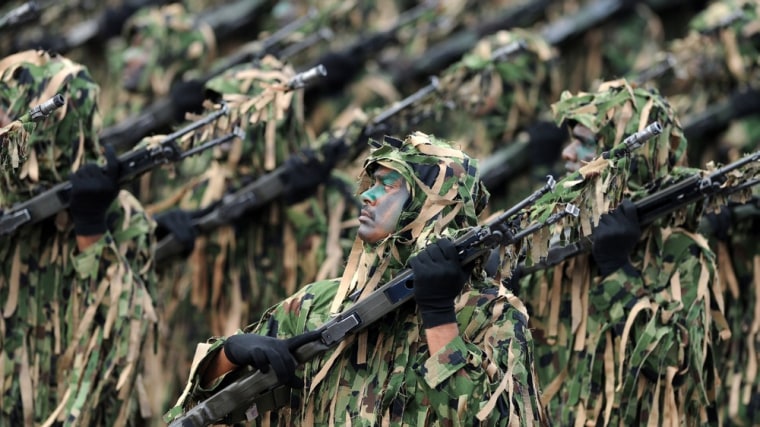 Sri Lanka holds parade to mark victory over Tamil separatists