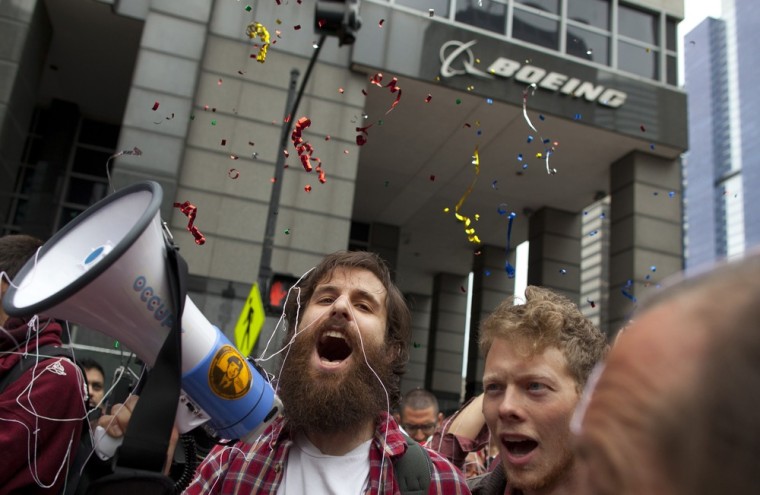 Protests dwindle at Boeing headquarters as NATO summit concludes in Chicago