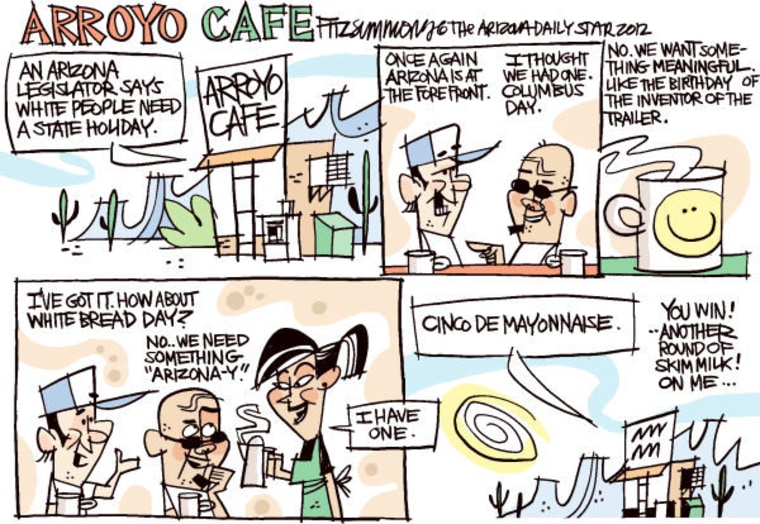White minority cartoons