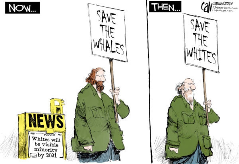 White minority cartoons