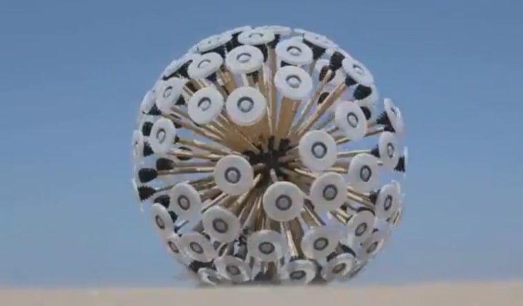 Wind-powered ‘toy’ blows up land mines
