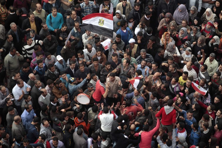Tensions rise in Egypt's Tahrir Square as protests build