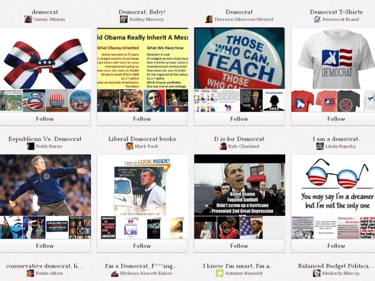 Pinterest gets political with bipartisan boards