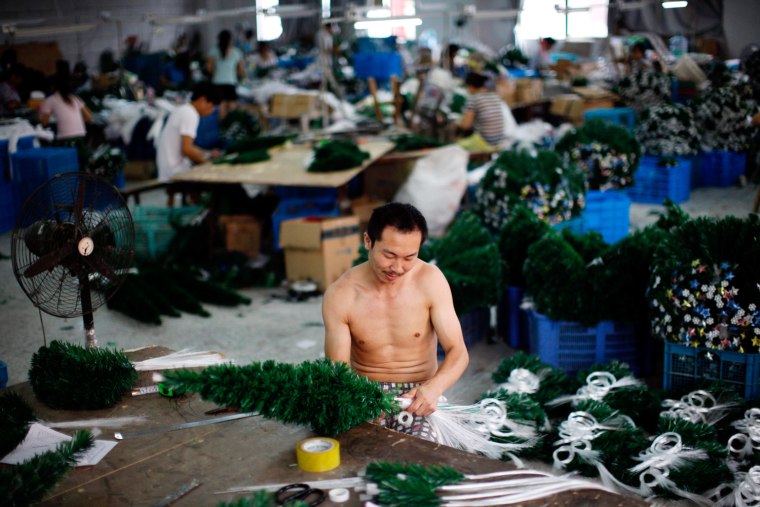 It's already Christmastime for factories in China