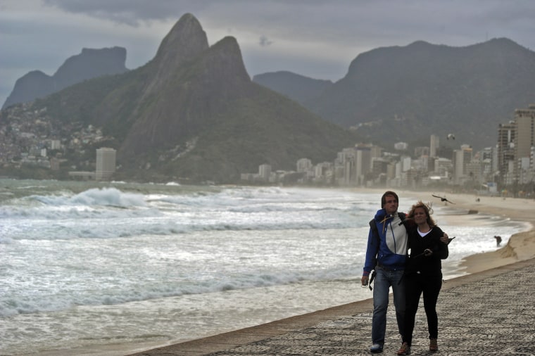 Typically sunny Rio de Janeiro becomes unrecognizable during cold spell