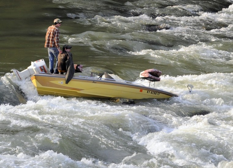 White water rescue attempt takes firefighter for wet ride