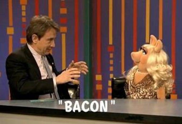 Muppets join Michael Stipe, Martin Short for a 'Late Night' game