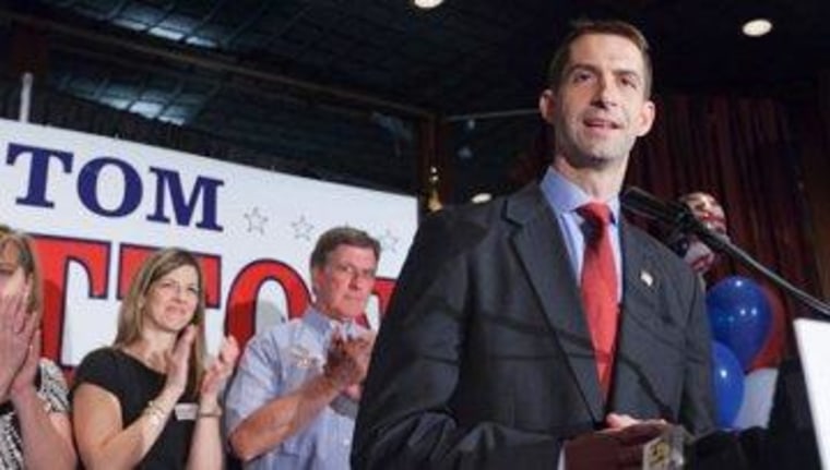 Tom Cotton is ready for his close-up