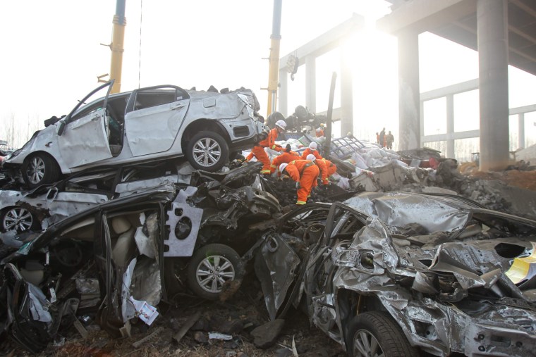 Fireworks truck explodes, shattering a bridge in China