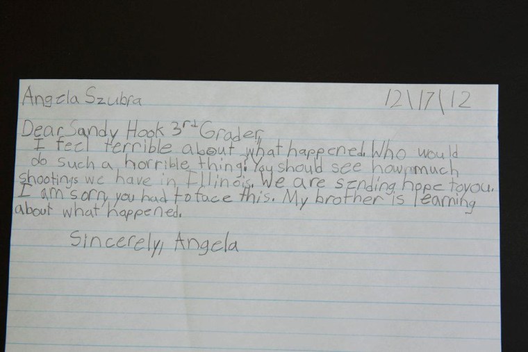 Not fade away: Letters to Newtown