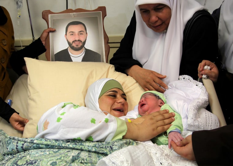 Smuggled sperm: Palestinians become dads from jail