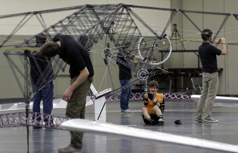 Human-powered helicopter closes on Sikorsky Prize