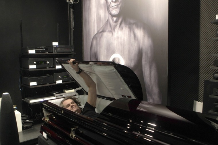 Coffin with built-in sound system lets you rock out, even after you're dead