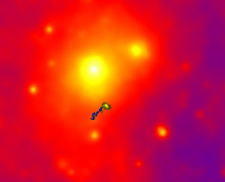Galaxy in death throes spotted for first time
