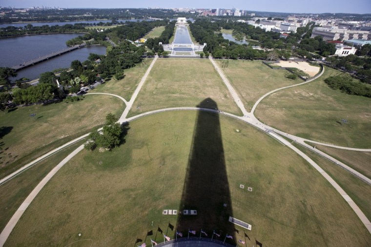 Stone by stone, engineers repair damaged Washington Monument