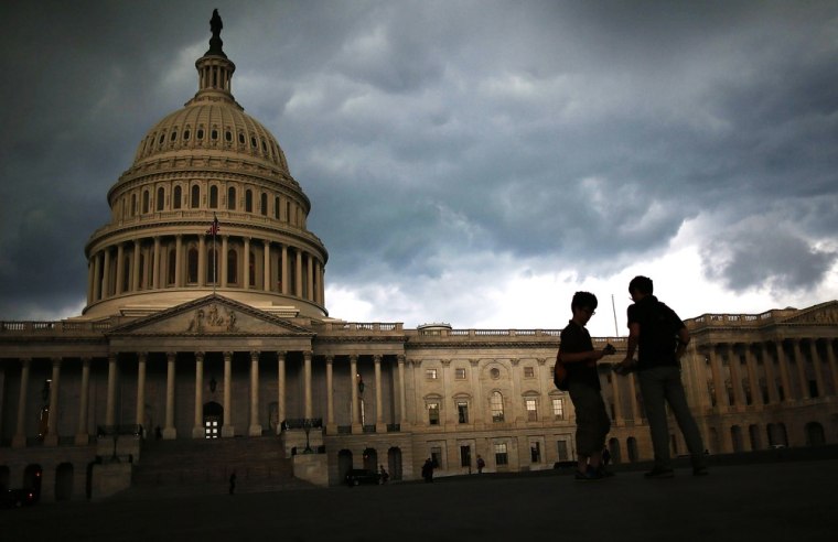 Wild weather over Washington as clouds converge on capital
