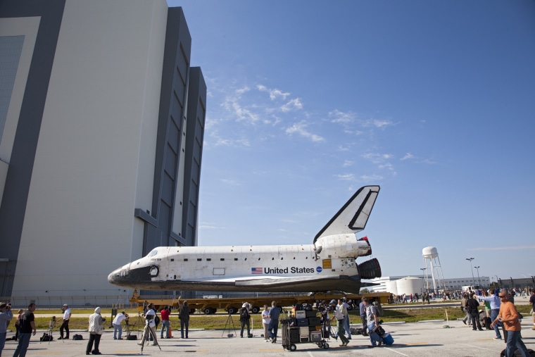 NASA's last shuttle seen from space