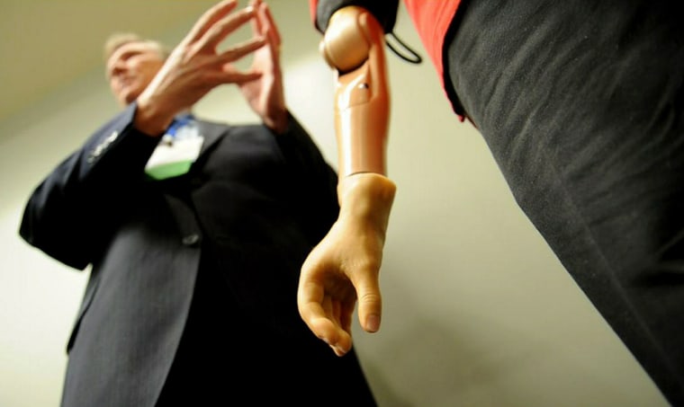 Bionic arms are spreading wider