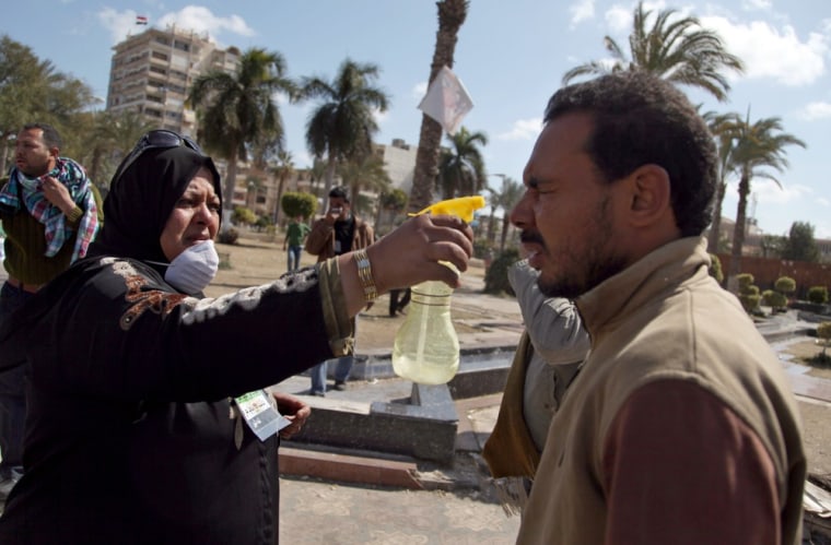 Egyptian protesters battle police in Port Said
