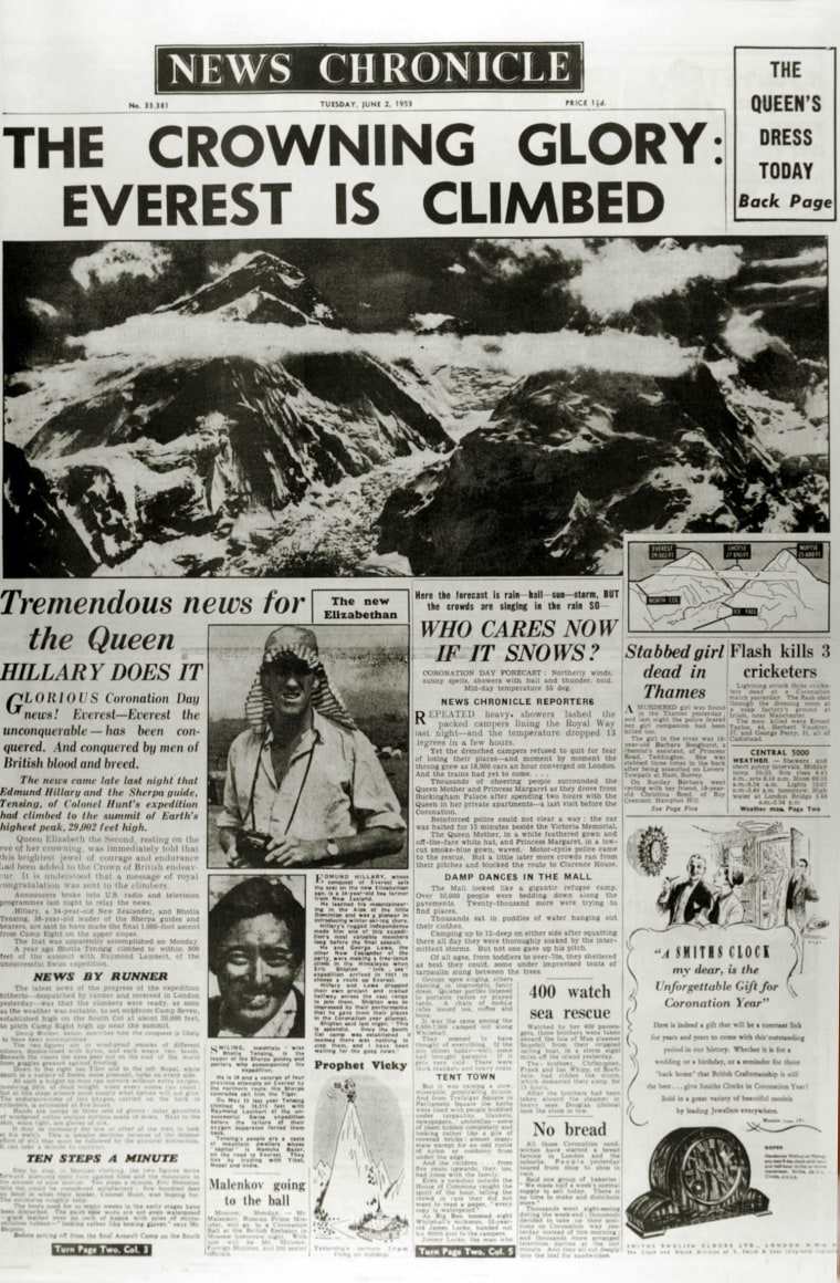 Mount Everest's arduous summit reached 60 years ago, and now open to ...
