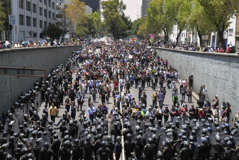 Protests over Mexico education reform spill over into violence