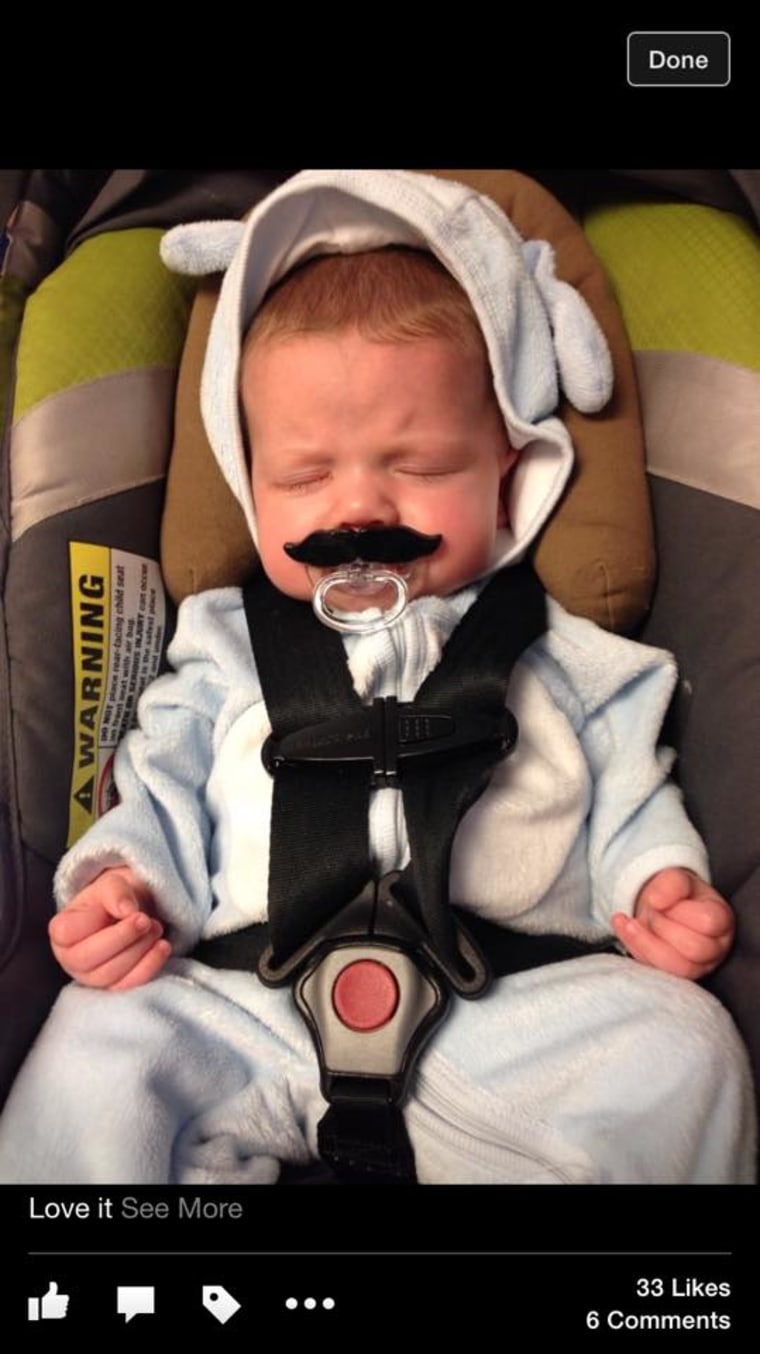 16 adorable 'Movember' babies show off their 'staches