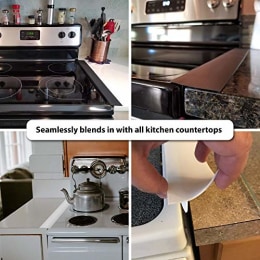 These stove gap covers will keep your kitchen so much cleaner