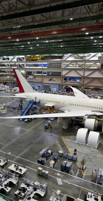 Boeing rolls out 787